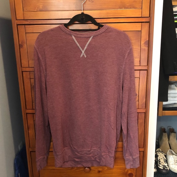 True Grit | Shirts | True Grit Burgundy Crew Neck Sweatshirt | Poshmark